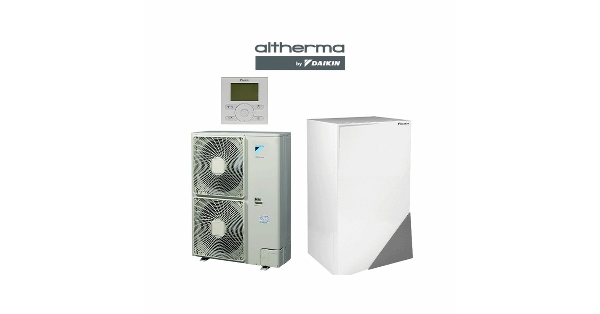 Pack Pompe à Chaleur daikin Altherma 14kw bi bloc basse température réversible + télécommande ...